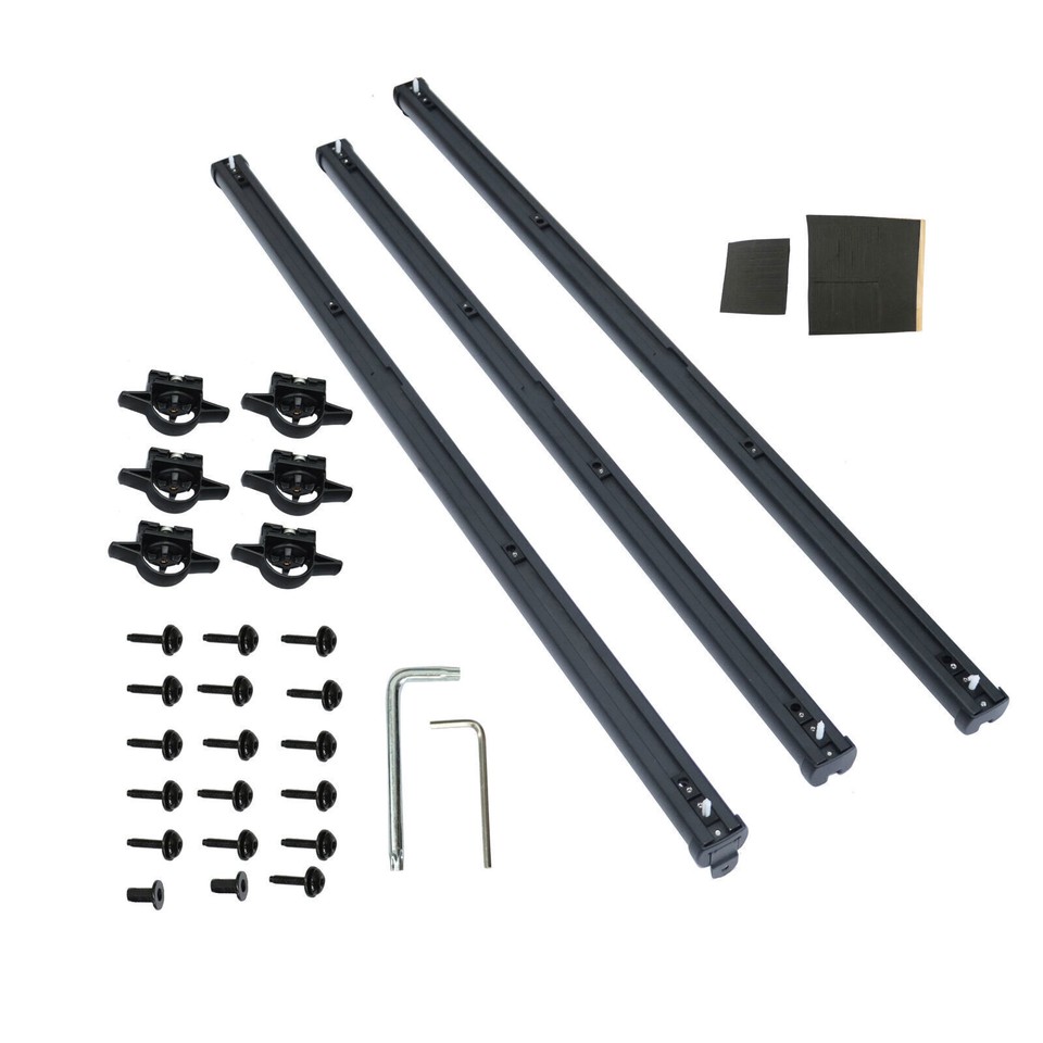 Trail Rail System Fit for 2020-2024 Jeep Gladiator Truck Bed Rails Tie ...