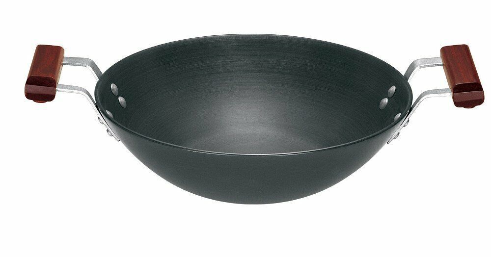 Futura Hard Anodised 3.75 L 30 cm Wok Pan Induction Base IAD375 By ...