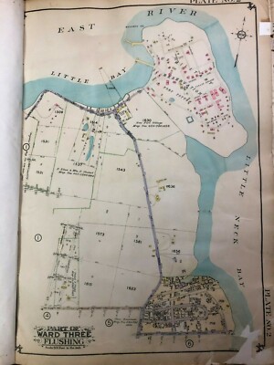 ORIG 1928 BAYSIDE BAY TERRACE CLEARVIEW FT TOTTEN CANDE CLUB QUEENS NY ...