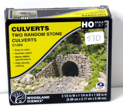 Woodland Scenics HO C1264 Random Stone Culvert (2) pcs # 570 | eBay