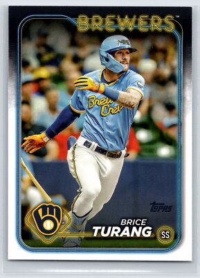 2024 Topps #570 Brice Turang Milwaukee Brewers Baseball Card | eBay