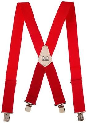 110red Heavy Duty Work Suspenders Elastic Straps One Size Red | eBay