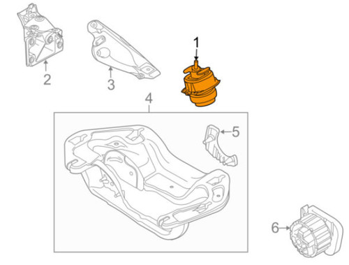 NEW BMW X5 E70 ENGINE MOUNT 22116795418 6795418 OEM | eBay