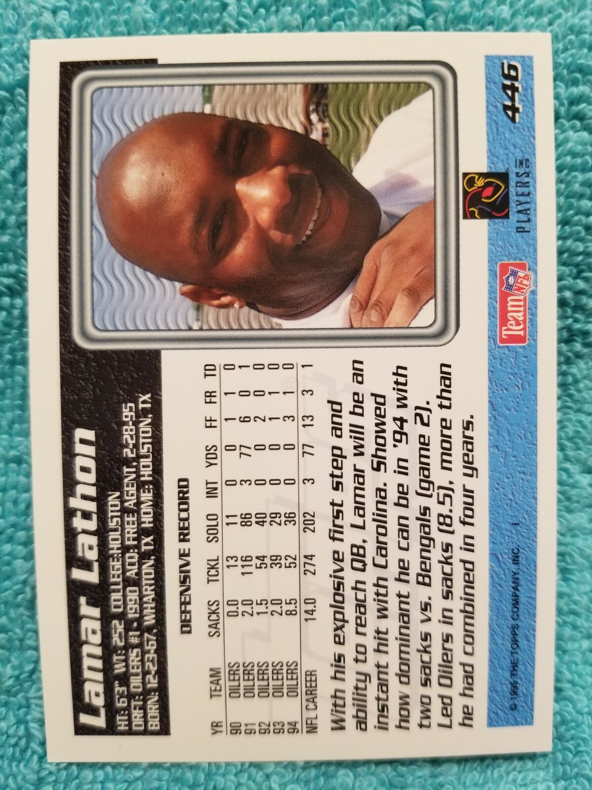 1995 Topps - Lamar Lathon #446 for sale online | eBay