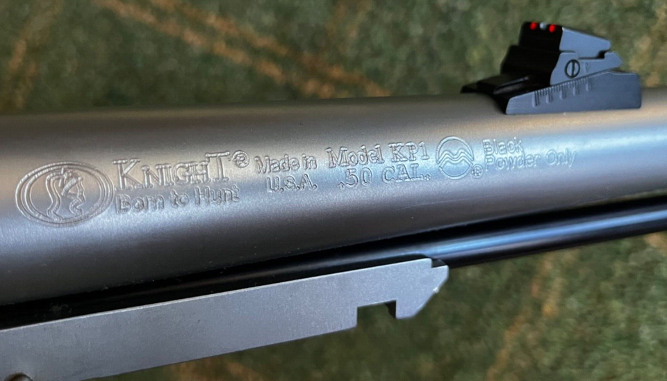 FACTORY OEM VERY RARE KNIGHT KP1 .50 CAL MUZZLELOADER STAINLESS STEEL ...