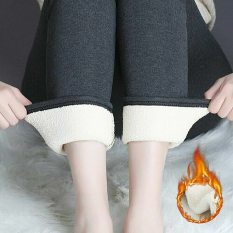 Womens Thermal Winter Tight Warm Thick Pants High Waist Pants Extra ...