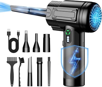 Sakerplus Portable Dust Cleaner,Compressed Air Duster with Adjustable ...