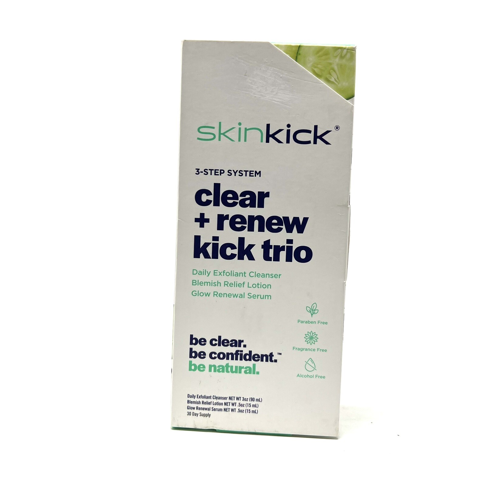 SkinKick Clear + Renew Kick Trio Cleanser Lotion and Serum - 3ct ...