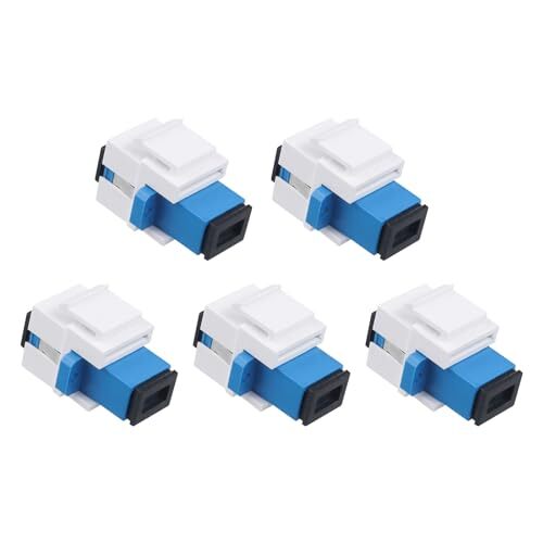 5-Pack SC/UPC Fiber Optic Coupler Keystone Jack Modular for Patch ...