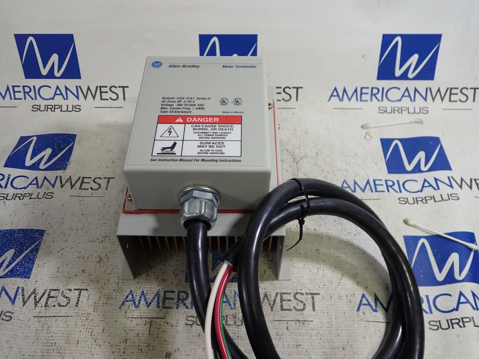 Allen Bradley Motor Terminator 1204-TFA1 AC Drive HP 0.5-5 380-600VAC ...