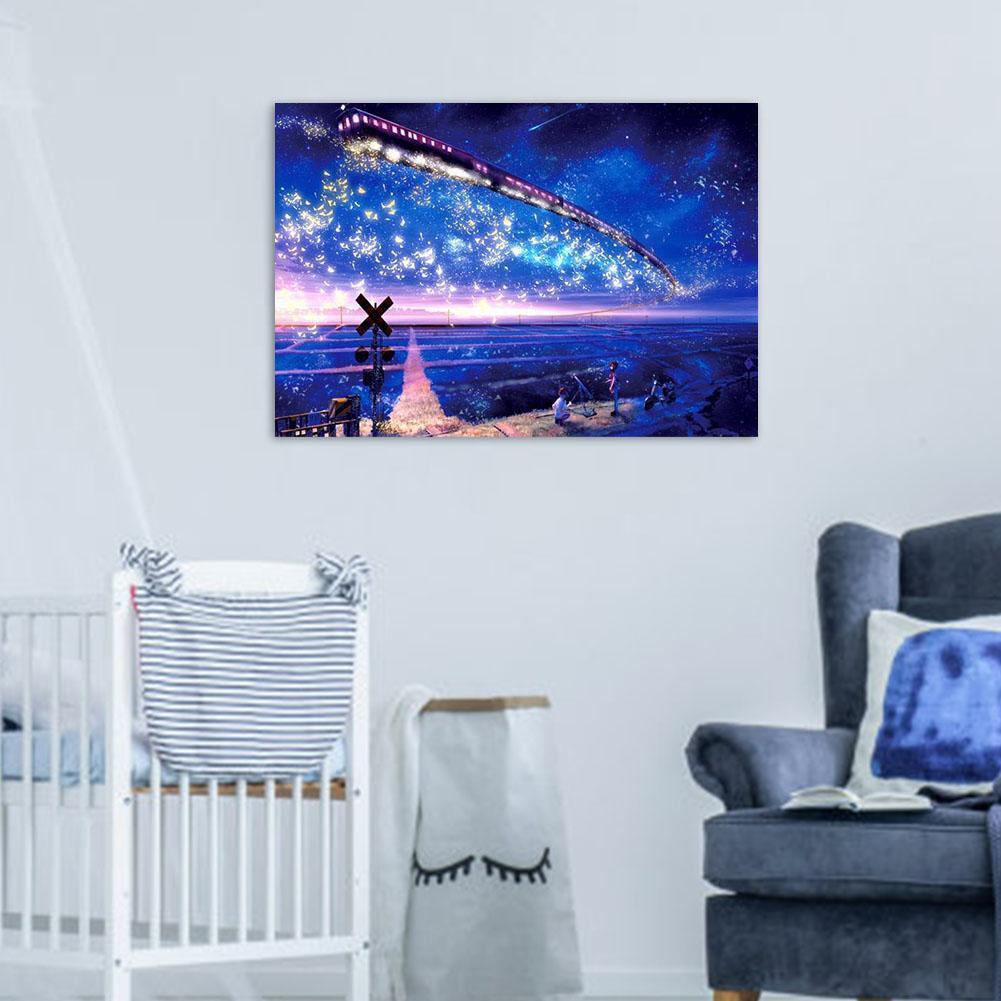 1000 Pieces Magic Train Fly Starry Sky Large Jigsaw Puzzle Educational ...