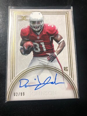 2015 Topps Definitive David Johnson Auto /99 Rookie Autograph On Card ...