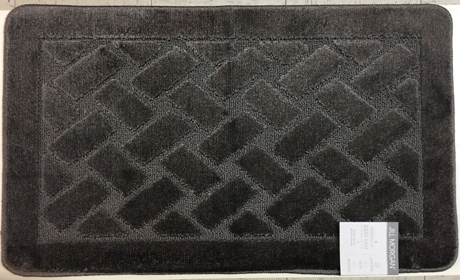 Basketweave Sculptured Bathroom Rug with Non Skid Back | eBay