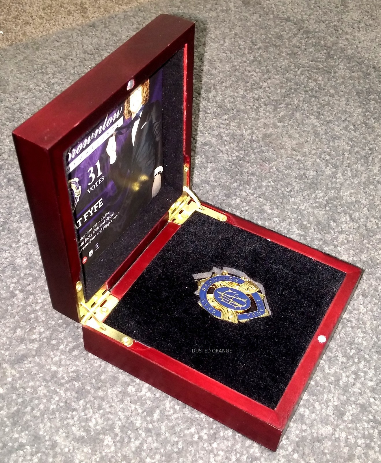 NAT FYFE FREMANTLE DOCKERS OFFICIAL AFL BROWNLOW MEDAL REPLICA IN BOX ...