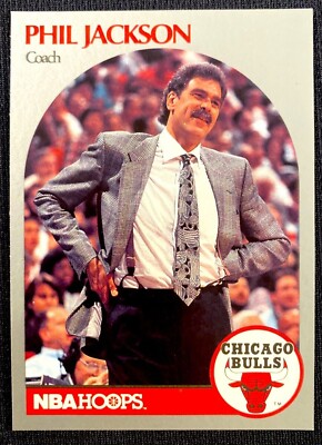 1990 NBA Hoops (HOF) Coach Phil Jackson #308 - NEAR MINT + Cond | eBay