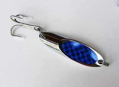 2/PACK MR CHAMP Casting Spoon 1/2oz Holographic Fishing Lure Treble ...