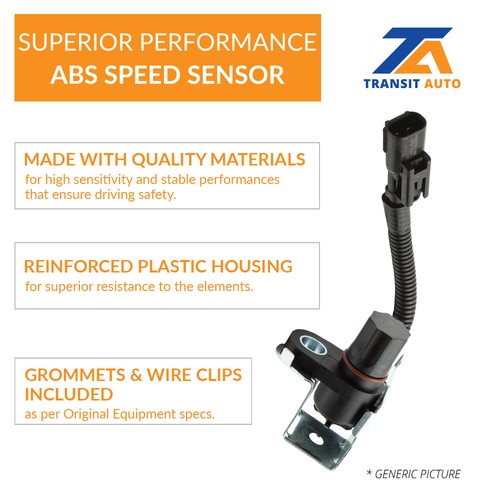 Rear ABS Wheel Speed Sensor For Ford Transit-250 Transit-350 Transit ...