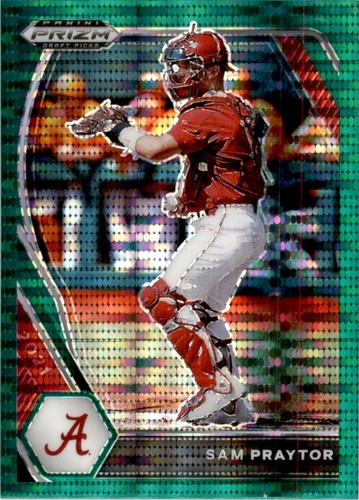 2021 Panini Prizm Draft Picks Green Pulsar #PDP179 Sam Praytor Alabama ...