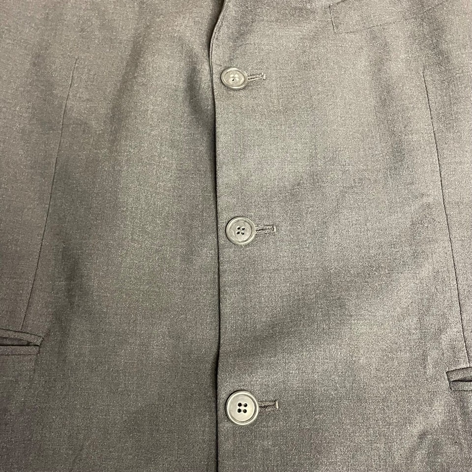 Brooks Brothers 346 Stretch Wool 3 Button Blazer Charcoal Gray Sz 41R ...