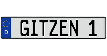 custom european German car license plate tag EuRo TRaSH for mk1 mk2 mk3 ...