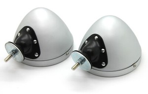 NEW Raydot Classic Style Spun Aluminum Bullet Mirror Fender / Door ...