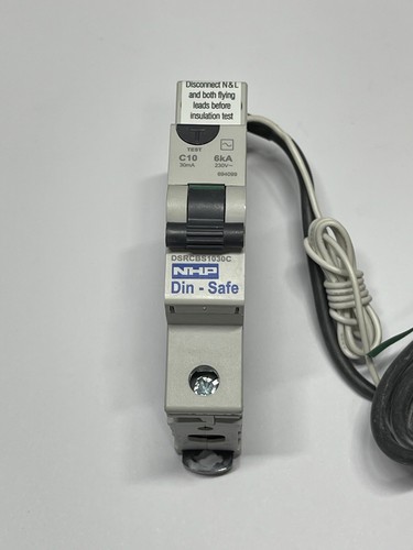 NHP 10 Amp DIN-T 10A 30mA 6kA MCB/RCD DSRCBS1030C DIN Safe MCB RCD | eBay