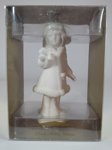 Porcelain Girl Holding a Bird Ornament - Domain from Timeless Holiday ...