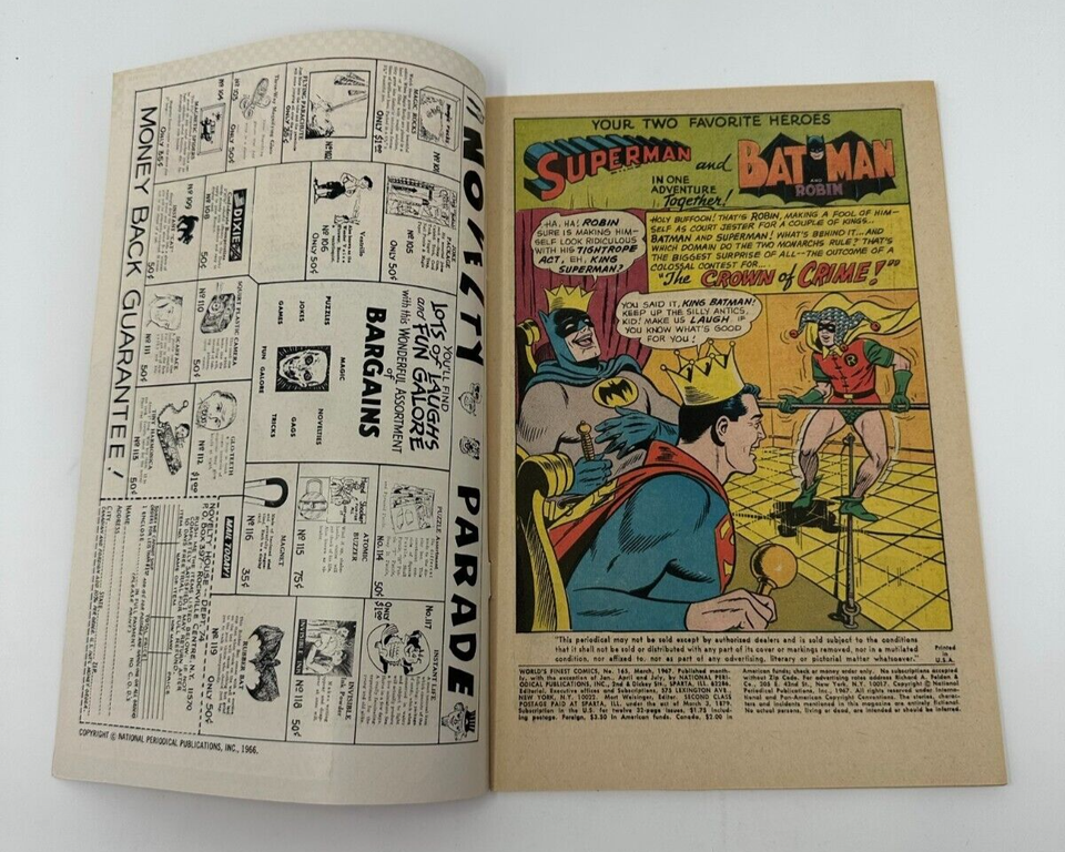 World's Finest 165 Edmond Hamilton DC Comics 1967 [FN+] | eBay