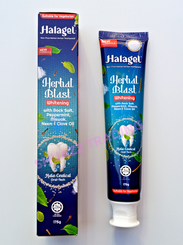 Non Fluoridated Herbal Whitening Toothpaste HALAGEL 3pack x 175g | eBay