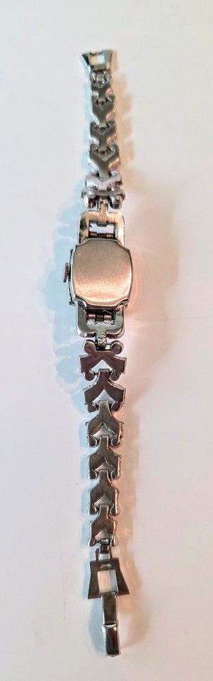 Vintage Valjean 17 Jewel Swiss Watch Art Deco Rhinestone Bracelet WORKS ...