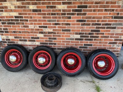 Set Of 5 16” Vintage 1935 Ford Spoke Wheels | eBay