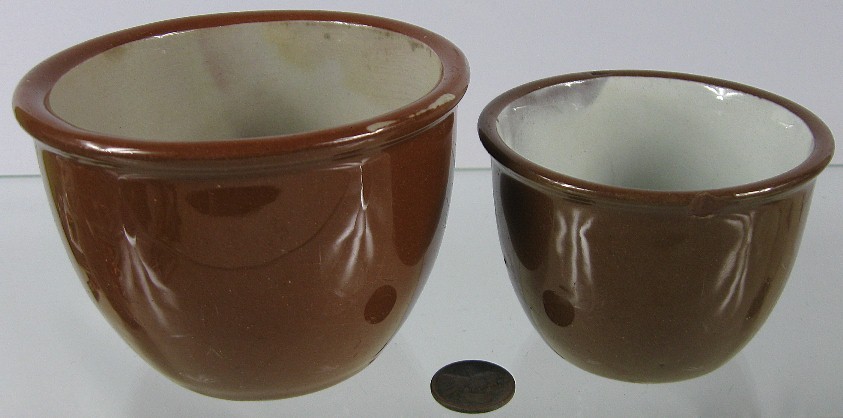 2 Antique 1909-1923 Guernsey Cooking Ware Brown Earthenware | eBay