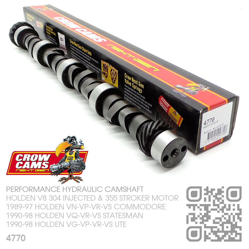CROW CAMS 4770 HYDRAULIC CAMSHAFT V8 INJECTED 304 [HOLDEN VN-VP-VR-VS ...