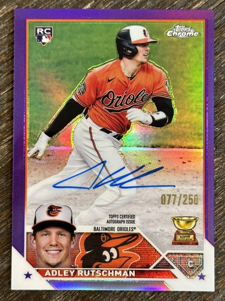 2023 Topps Chrome - Rookie Autographs Purple Refractor #RA-AR Adley ...