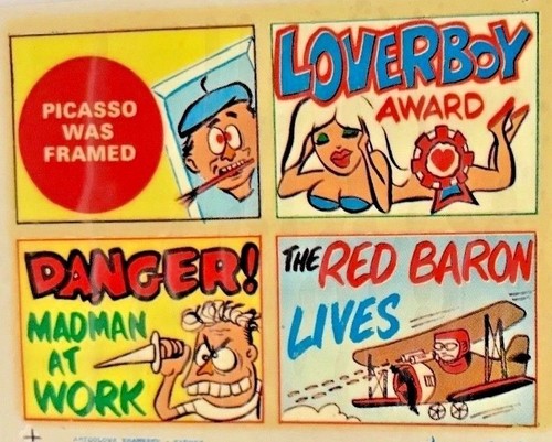1960S COMIC SIGNS DUMB INSULTS SLOGANS STICKER AUSSIE JOKE DECAL LIKE ...