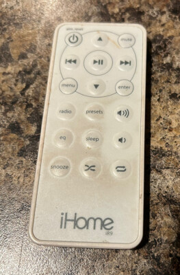 ihome ir9 remote | eBay