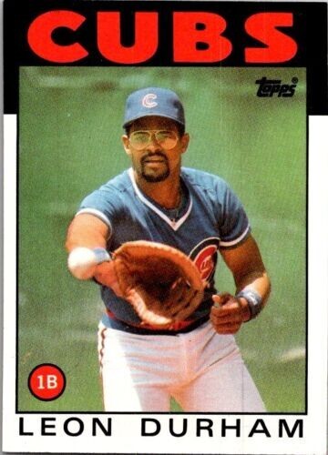 1986 Topps #460 Leon Durham First Base Chicago Cubs FREE shipping | eBay