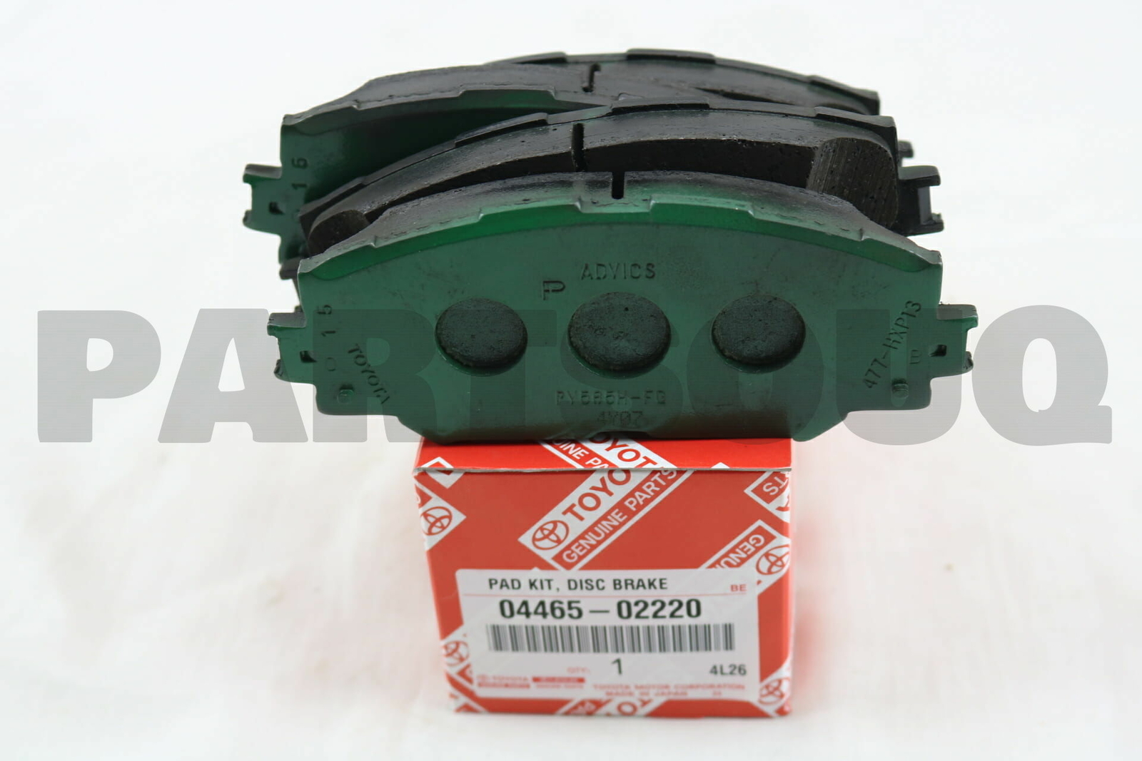 0446502220 Genuine Toyota PAD KIT, DISC BRAKE, FRONT 04465-02220 | eBay