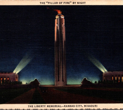 Liberty Memorial "Pillar of Fire" Kansas City Missouri 1945 Vintag ...