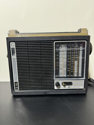 GE General Electric 7 Band Portable Radio 7-2964A Instant Weather CB TV ...