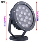 18W LED Exterior Floodlight Wall Wash Lighting Fixture Project Lamp ...