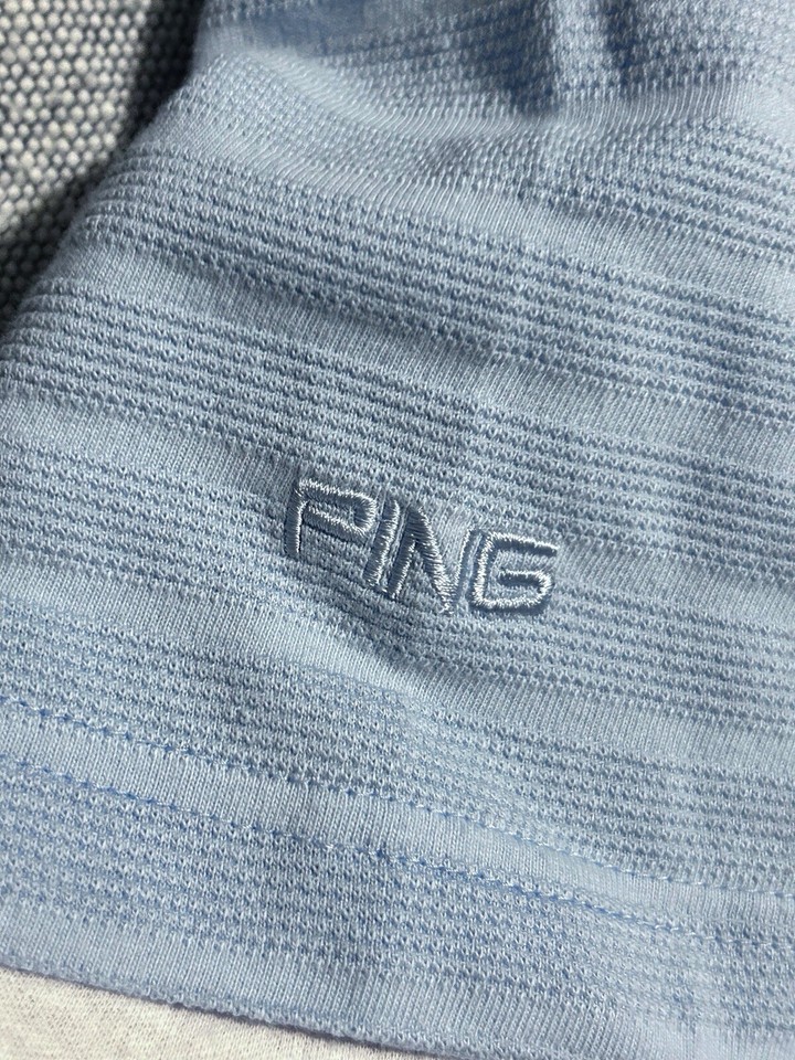 Ping Performance Polo XL Official Coca-Cola FCA Golf Classic Light Blue ...