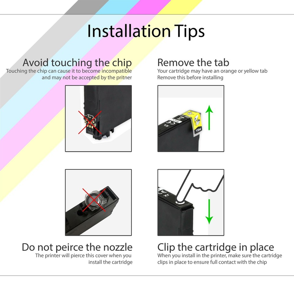 10 Tintenpatronen (5 Farbe) für Epson Stylus Photo PX650 PX720WD ...
