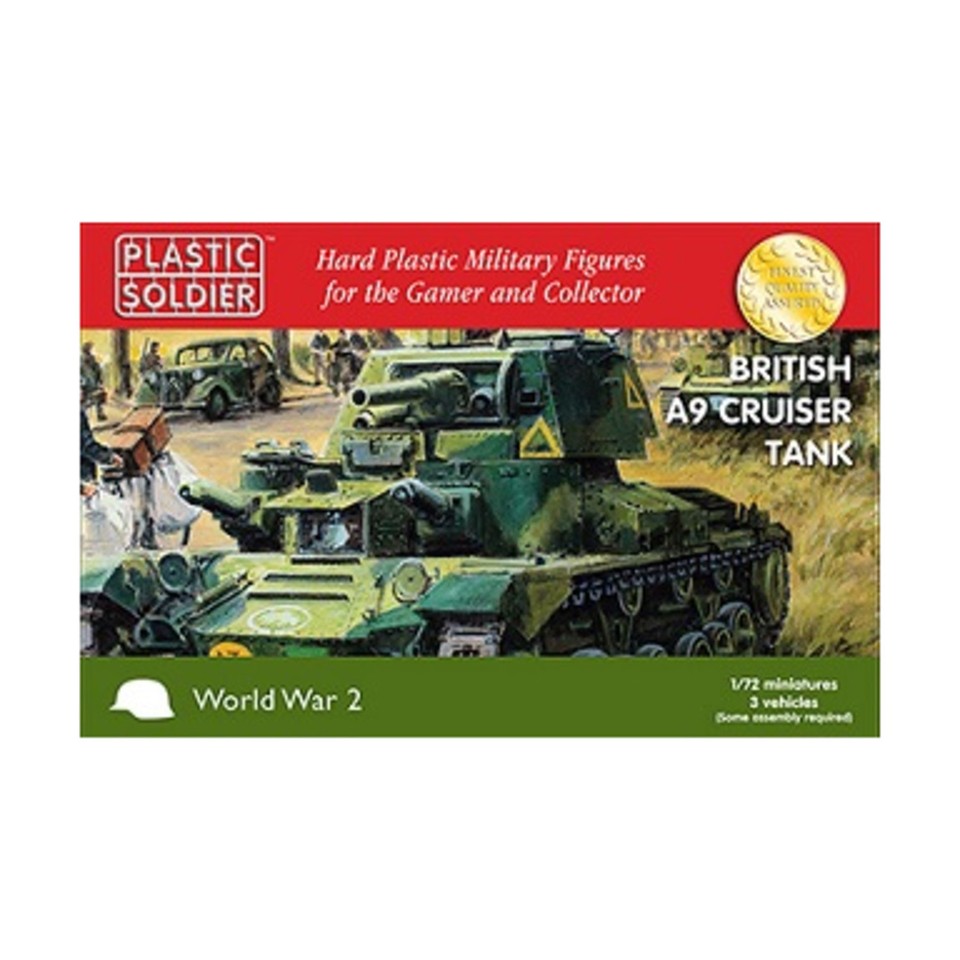 Plastic Soldier WWII Mini 1/72 British A9 Cruiser Tank New | eBay