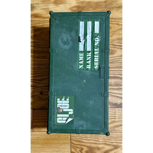 Vintage 1993 GI Joe Green Foot Locker Figure Storage Carrying Casei | eBay