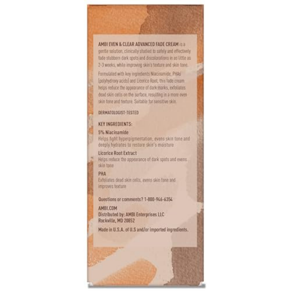 AMBI Skin Dark spot Fade cream Lightening Bleaching Cream Dark Spot ...