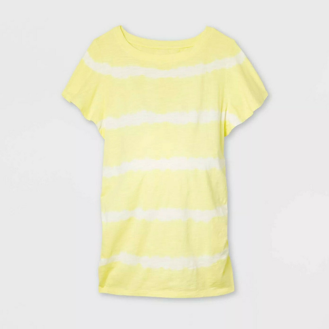 Maternity Flutter Short Sleeve Knit Top Isabel Maternity Yellow Tie Dye ...