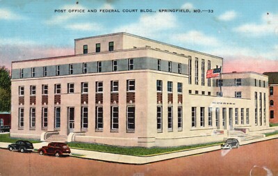 Postcard MO Springfield Post Office & Federal Court Bldg Vintage PC ...