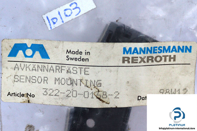 REXROTH 322-20-0168-2 SENSOR MOUNTING | eBay