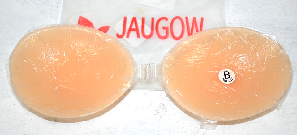 Backless Strapless Adhesive Silicone Stick On Bra with Clasp Size B ...